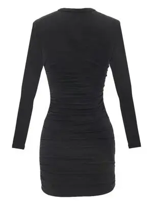 Saint Laurent Draped Wool Dress