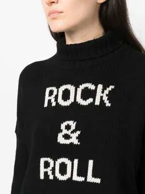Zadig&Voltaire Intarsia-knit Merino Wool Jumper - Black