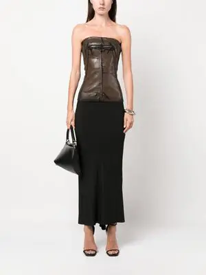 Rick Owens Coated-finish Bustier Top