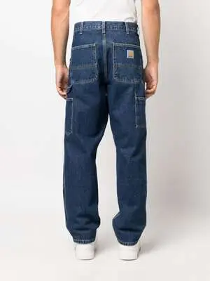 Carhartt Work In Progress Nash Dklow-rise Panelled Jeans - Blue