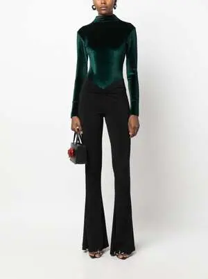 ATU BODY COUTURE Velvet Bodysuit - Green