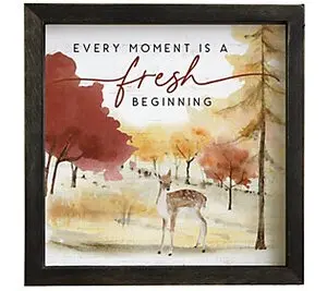 SINCERE SURROUNDINGS 10' Fresh Beginnings Fall Ramed Art - One-color
