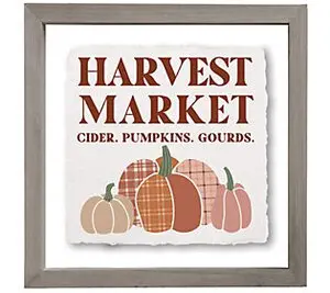 SINCERE SURROUNDINGS 10' Harvest Market Floatin G Frame Art - One-color