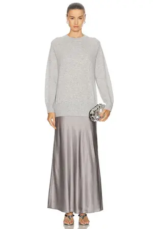 Christopher Esber Monument Long Dress - Slate Grey