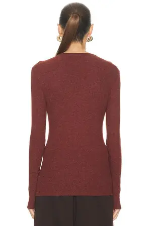 AGOLDE Delphi Slim Tee - Brick