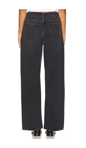 AGOLDE Low Slung Baggy Jeans In Black Corduroy - Recess
