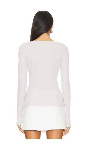 Enza Costa Silk Knit Boat Neck - Salt