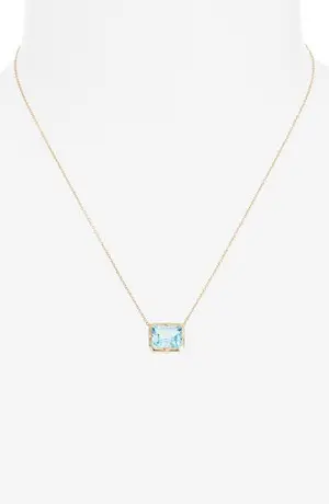 Anzie Cléo Daniela Topaz Pendant Necklace