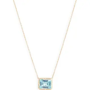 Anzie Cléo Daniela Topaz Pendant Necklace - Blue