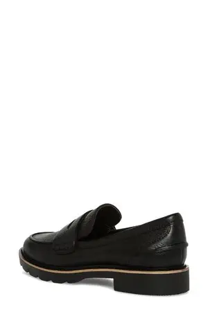 Blondo Waterproof Leather Loafer - Black Leather