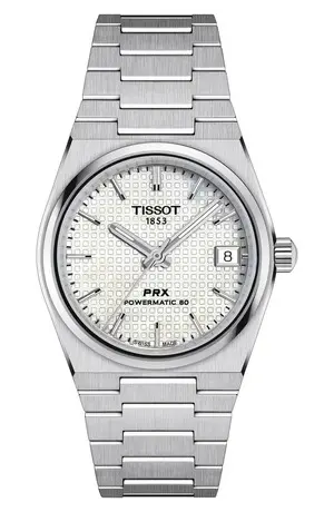 TISSOT Prx Powermatic 80 Bracelet Watch - Silver