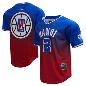 PRO STANDARD Post Kawhi Leonard /red La Clippers Ombre Name & Number T-shirt - Royal