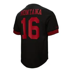 Mitchell & Ness Joe Montana San Francisco 49ers Retired Player Mesh Top