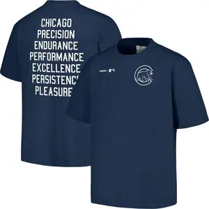 PLEASURES Chicago Cubs Precision T-shirt - Navy
