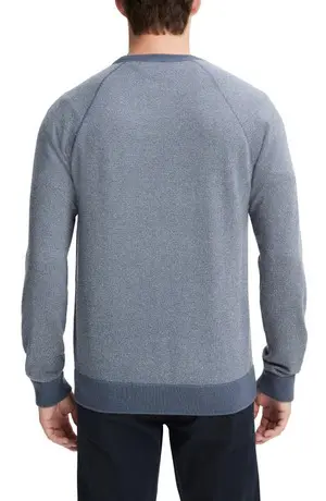 Vince Birdseye Jacquard Wool Crewneck