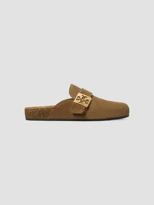 Tory Burch Mellow Suede Mules - Tan