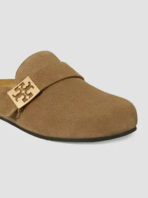 Tory Burch Mellow Suede Mules - Tan