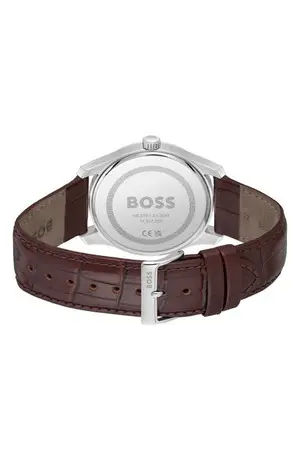 BOSS Principle Strap Watch - Silver