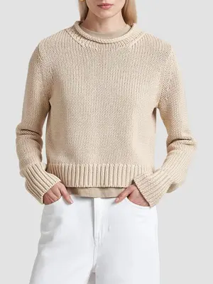 LA LIGNE Solid Marina Sweater - Sand