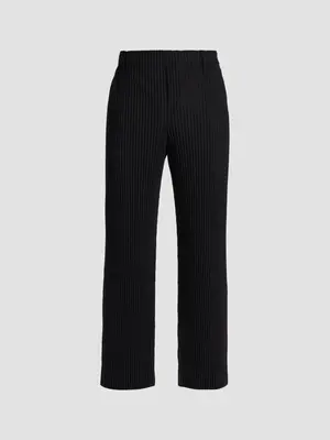 Issey Miyake Basics Pleated Knit Pants - Black