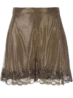 Elie Saab Studded Lace Shorts