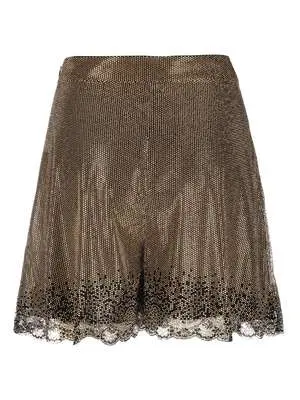 Elie Saab Studded Lace Shorts