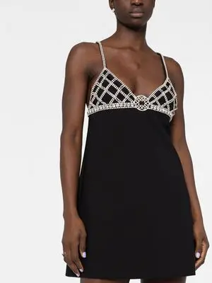 Elie Saab Embellished V-neck Mini Dress