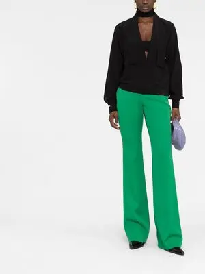 Elie Saab Silk Blouse With Cut-out Detail
