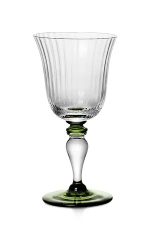 Tiffany & Co. Color Block Wine Glass - Green