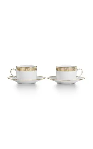 Tiffany & Co. T True Set-of-two Porcelain Coffee Cup - Gold