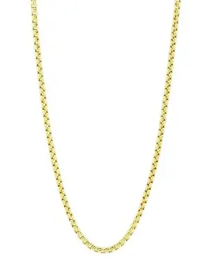 Saks Fifth Avenue Collection Collection 14k Yellow Fold Lite Round Box Chain Necklace - Gold