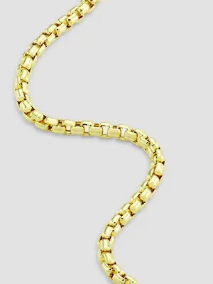 Saks Fifth Avenue Collection Collection 14k Yellow Fold Lite Round Box Chain Necklace