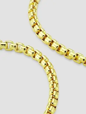 Saks Fifth Avenue Collection Collection 14k Yellow Lite Round Box Chain Necklace
