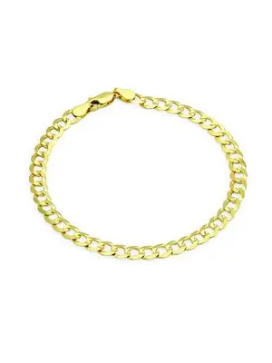 Saks Fifth Avenue Collection Collection 14k Yellow Comfort Curb Bracelet - Gold