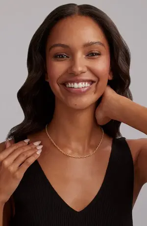 Lagos Signature Caviar Beaded Chain Necklace