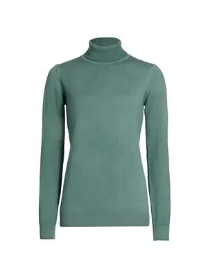 SAKS FIFTH AVENUE Cashmere Turtleneck Sweater Forest