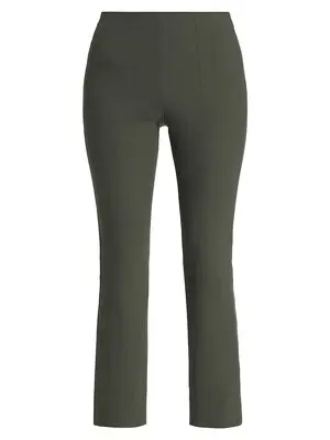 Vince Women's Cotton-Blend Seamed Skinny Pants - Deep Hunter  Night Pine