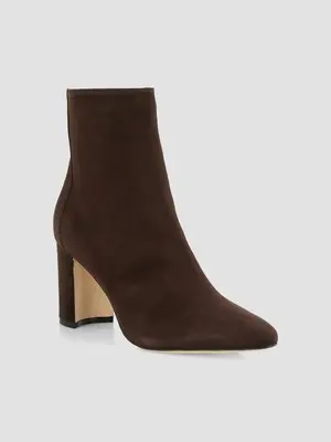 Manolo Blahnik Rosie 70mm Suede Ankle Booties