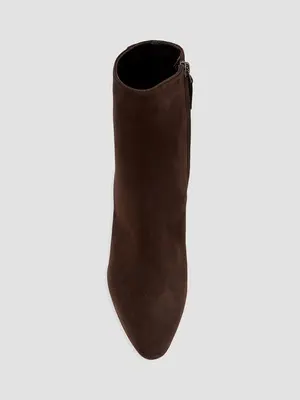 Manolo Blahnik Rosie 70mm Suede Ankle Booties