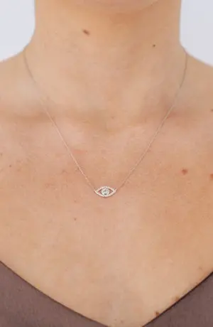 Anzie Evil Eye Pendant Necklace