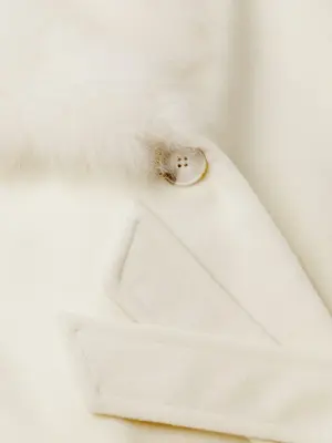 Sofia Cashmere Cashmere & Shearling Maxi Coat
