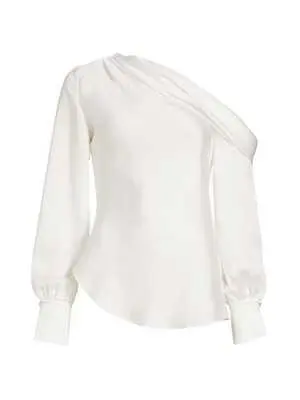 Simkhai Alice Off-the-shoulder Top White