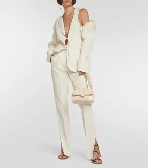Jacquemus La Veste Galliga Linen-blend Blazer - White