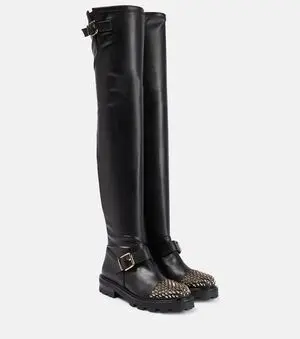 JIMMY CHOO Biker Ii Over-the-knee Boots - Black
