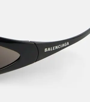 Balenciaga 90s Oval Sunglasses - Black