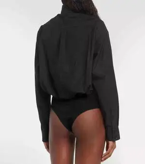 AZZEDINE ALAIA Alaïa Cotton Poplin Bodysuit