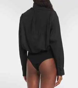 AZZEDINE ALAIA Alaïa Cotton Poplin Bodysuit