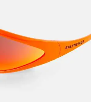 Balenciaga 90s Oval Sunglasses - Orange