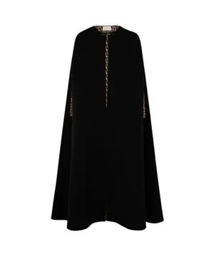 Valentino Garavani Wool And Silk-blend Cape