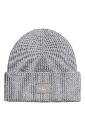 Rag & Bone Rag & Bone Blake Ribbed Beanie Hthrgry